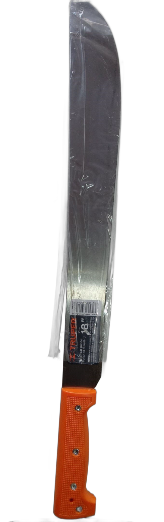 Machete estándar 18" cacha naranja remachada, Truper – Tornillera Central